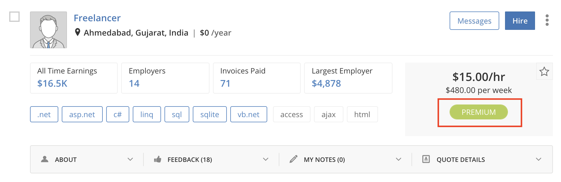 Premium Quotes - Increase visibility of Quote on Guru